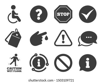 Question Mark Information Signs Discount Offer Stock Vector (Royalty ...