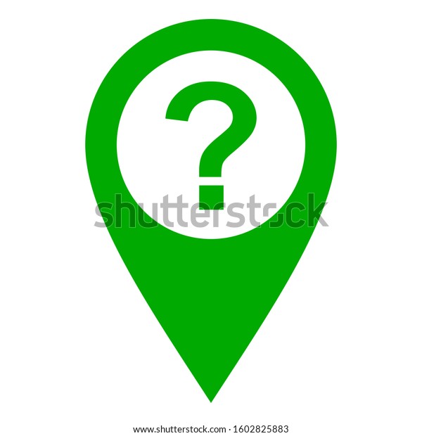 Question Mark Location Pin On White: vector de stock (libre de regalías ...