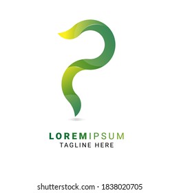 Question Mark Logo Corporate Green Gradient Stock Vector (Royalty Free ...