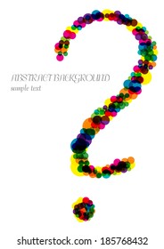 Question Mark Made Colorful Bubbles: vector de stock (libre de regalías ...