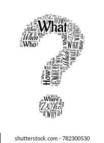 Question Mark Made Words What Why Stock Vector (Royalty Free) 782948209 ...