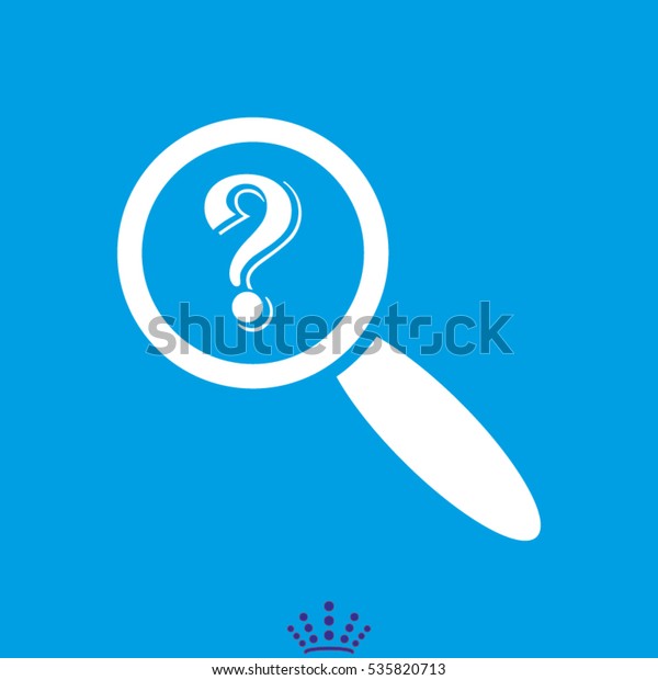 Question Mark Magnifying Glass Icon Vector Stock Vector (Royalty Free ...
