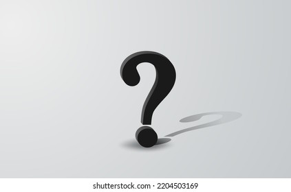 Question Mark On White Background Vector Stock Vector (Royalty Free ...
