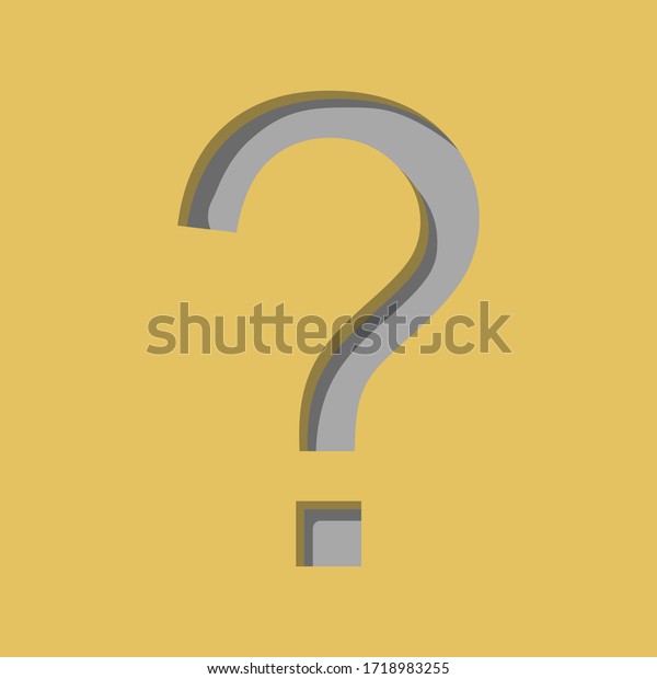 Question Mark Paper Cutout Illustration Concept Stock Vector (Royalty ...
