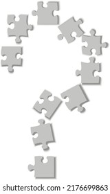 Question Mark Puzzle Pieces Paper Puzzles Stock Vector (Royalty Free ...