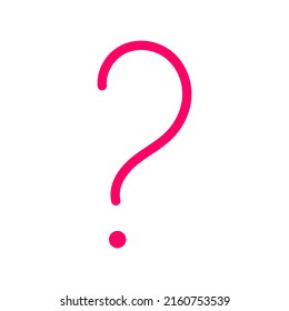 Question Mark Red Color Hand Drawn Stock Vector (Royalty Free ...