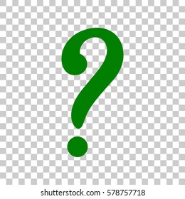 Question Mark Sign Dark Green Icon Stock Vector (Royalty Free ...
