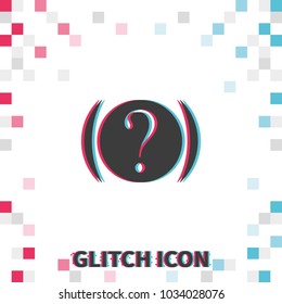 Question Mark Sign Glitch Effect Vector Stock Vector (Royalty Free ...