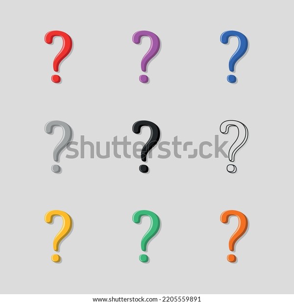Question Mark Sign Vector Illustration Information Stock Vector ...