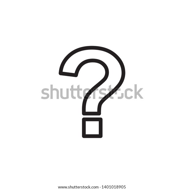 Question Mark Signage Icon Trendy Stock Vector (Royalty Free ...