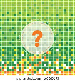 Question Mark Symbol On Green Background Stock Vector (Royalty Free ...