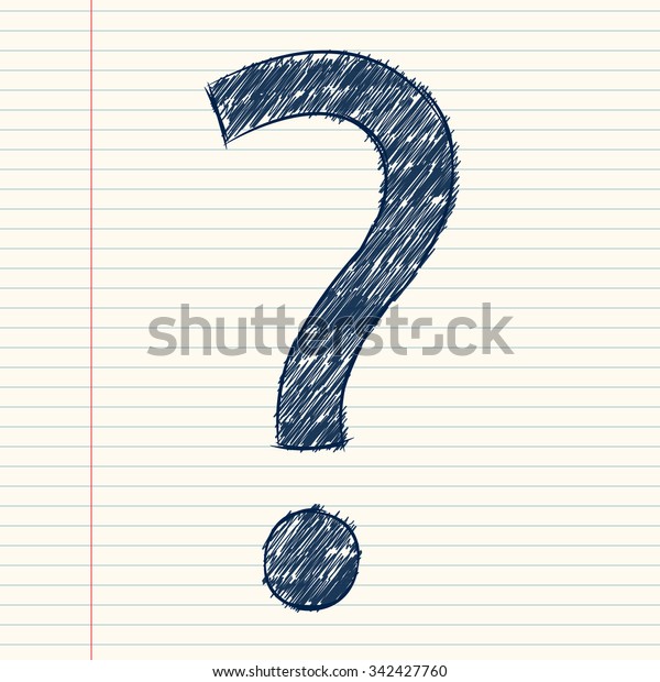 Question Mark Symbol Sketch On White Stock Vector (Royalty Free ...