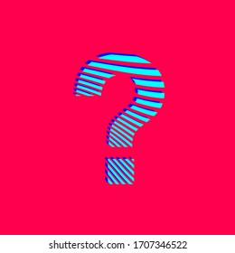 Question Mark Symbol Texture Curved Lines Stock Vector (Royalty Free ...