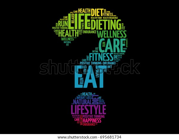 Question Mark Word Cloud Fitness Sport Stock Vector (Royalty Free ...