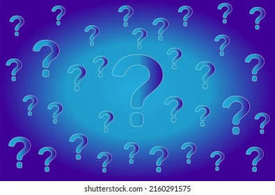 Question Marks On Blue Gradient Background: เวกเตอร์สต็อก (ปลอดค่า ...