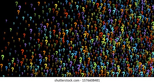 Question Marks Scattered On Black Background: Vector có sẵn (miễn phí ...