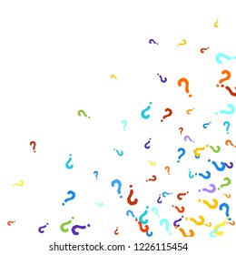 Question Marks Scattered On White Background: vetor stock (livre de ...