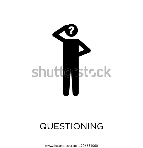 Questioning Icon Questioning Symbol Design Activity Stock Vector ...