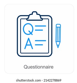 Questionnaire Question Icon Concept Stock Vector (Royalty Free ...