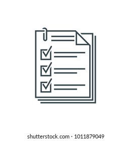 Questionnaire Sign Icon Stock Vector (Royalty Free) 1011879049 ...