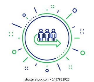 Queue Line Icon People Waiting Sign Stock Vector (Royalty Free ...