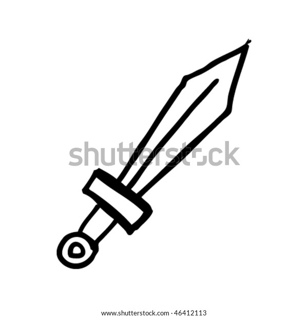 Quick Drawing Sword 库存矢量图(免版税)46412113 Shutterstock