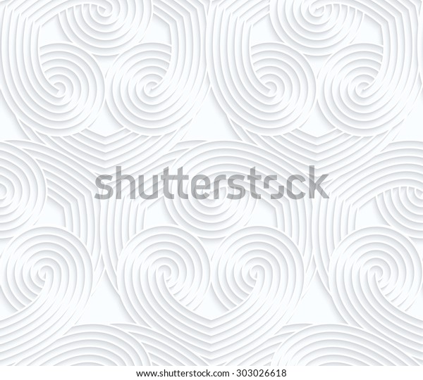 Quilling White Paper Overlapping Striped Heartswhite: เวกเตอร์สต็อก ...