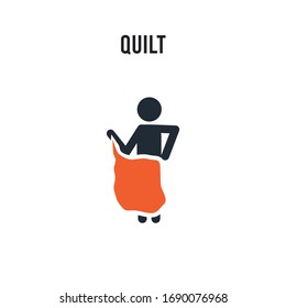Quilt Vector Icon On White Background Stock Vector (Royalty Free ...