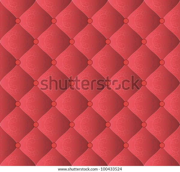 quilted red background with ornaments