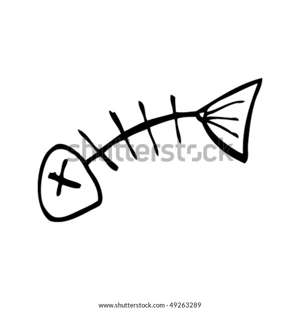 Quirky Drawing Fish Skeleton Stock Vector (Royalty Free) 49263289 Quirky Drawing Fish Skeleton Stock Vector (Royalty Free) 49263289