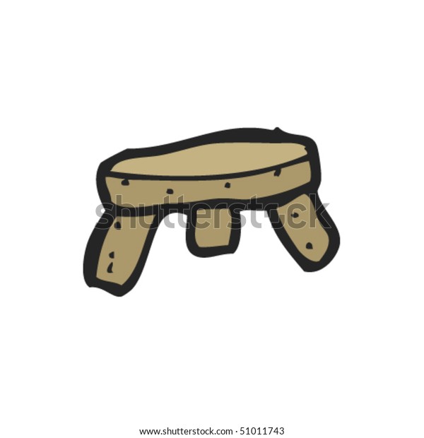 Quirky Drawing Milking Stool Stock Vector (Royalty Free) 51011743 ...