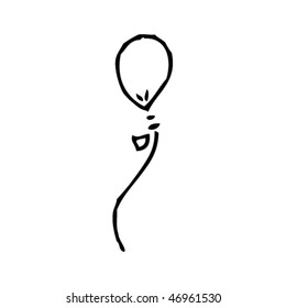 Quirky Ink Drawing Balloon Stock Vector (Royalty Free) 46961530 ...