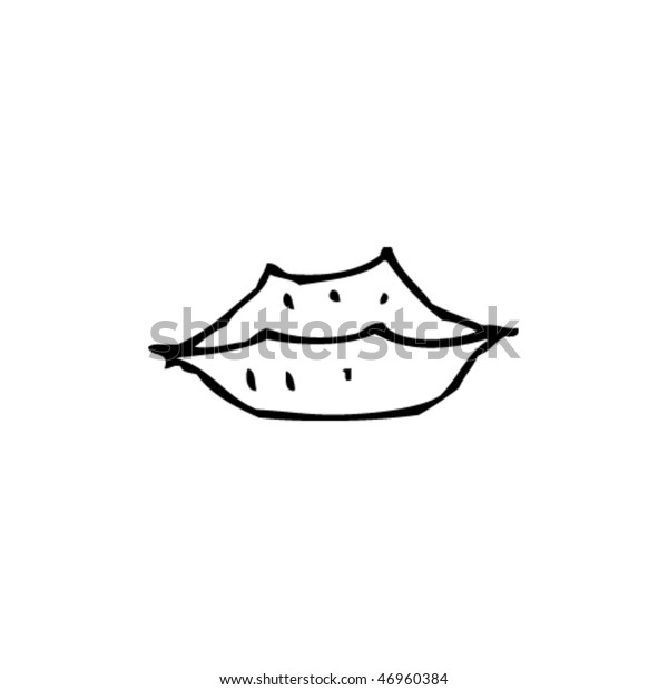 Quirky Ink Drawing Lips Stock Vector (Royalty Free) 46960384 | Shutterstock