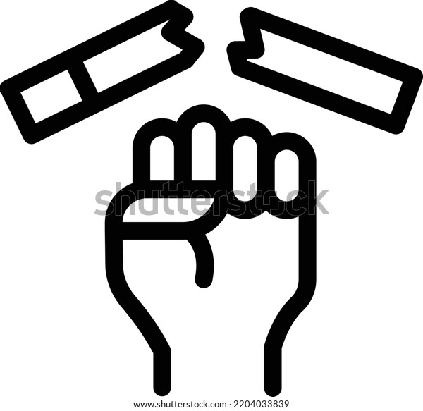 Quit Vector Illustration On Transparent Background Stock Vector ...
