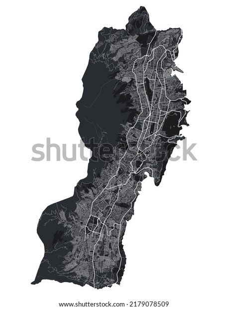 키토 벡터 맵 퀴토 시 행정구역의 스톡 벡터(로열티 프리) 2179078509 | Shutterstock