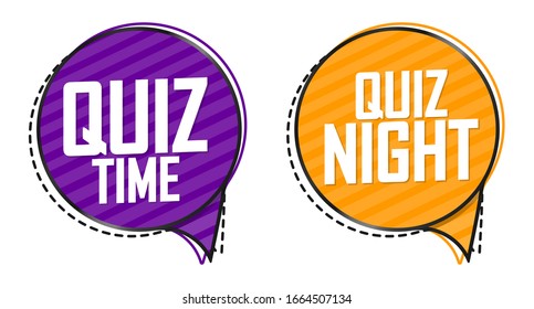 Quiz Banners Design Template Vector Illustration Stock Vector (Royalty ...