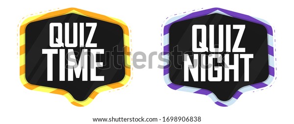 Quiz Banners Design Template Vector Illustration Stock Vector (Royalty ...