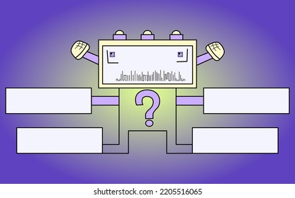 Quiz Game Questions Test Menu Choice Stock Vector (Royalty Free ...