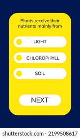 Quiz Game Test Menu Template Quiz Stock Vector (Royalty Free ...