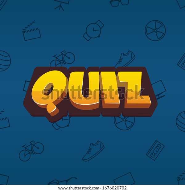 Quiz Icon Logo Ui Design Stock Vector (Royalty Free) 1676020702 ...