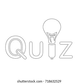 Quiz Lightbulb Icon Stock Vector (Royalty Free) 718632529 | Shutterstock