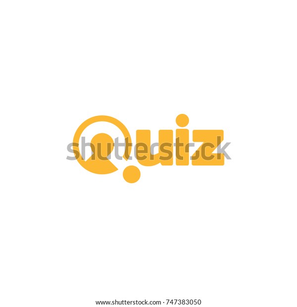 Quiz Logo Design Stock Vector (Royalty Free) 747383050