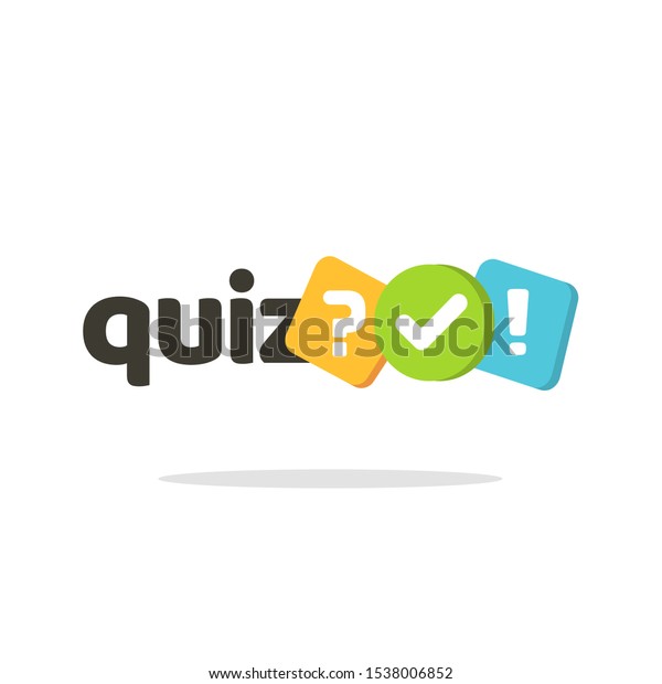 Quiz Logo Icon Vector Symbol Flat Stock Vector (Royalty Free) 1538006852