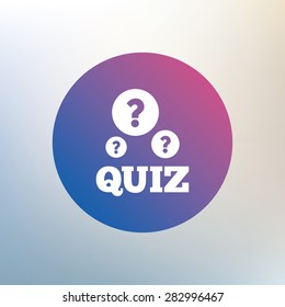 Quiz Question Marks Sign Icon Questions: Stock-Vektorgrafik (Lizenzfrei ...