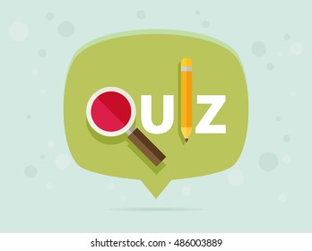 Quiz Related Concept Vector Illustration Stock Vector (Royalty Free ...