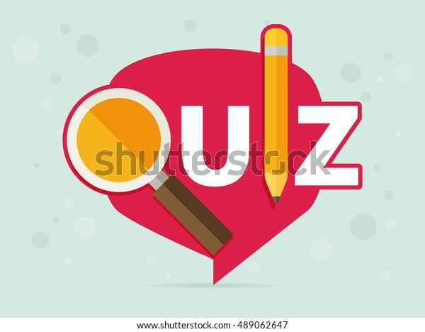 Quiz Related Concept Vector Illustration Stock Vector (Royalty Free ...