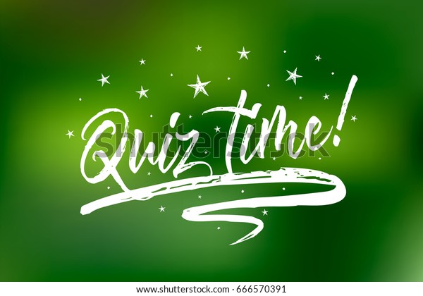 Quiz Time Bokeh Green Lights Background Stock Vector (Royalty Free ...