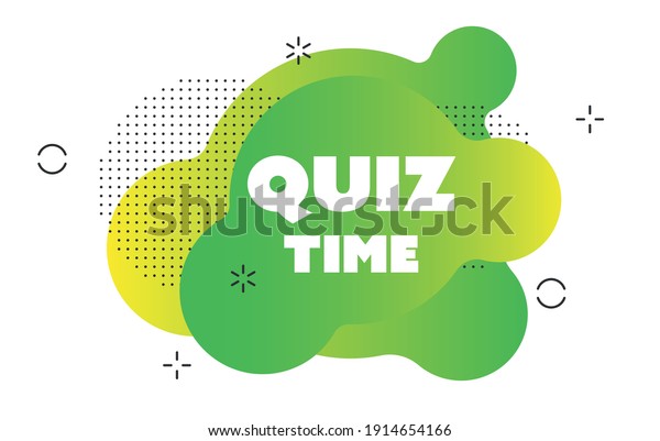 Quiz Time Logo Concept Questionnaire Show Stock Vector (Royalty Free ...