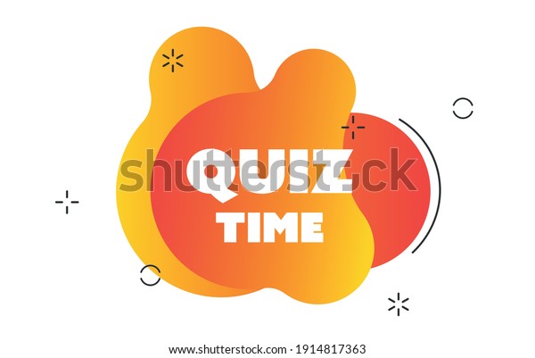 Quiz Time Logo Concept Questionnaire Show Stock Vector (Royalty Free ...
