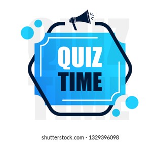 Quiz Time Sign Vector Illustration Stock Vector (Royalty Free) 1329396098